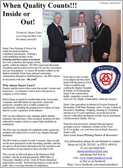 Awards – Stuart Yates Decor